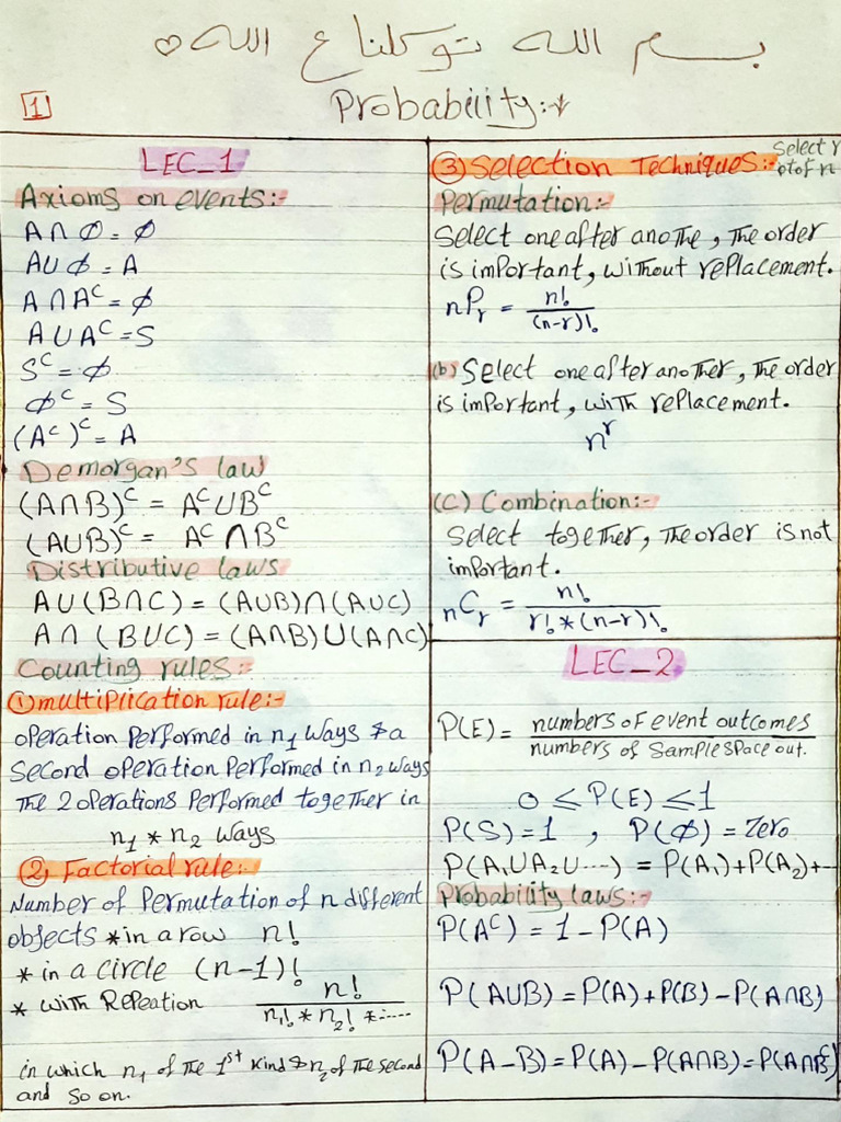 Probability Rules | PDF