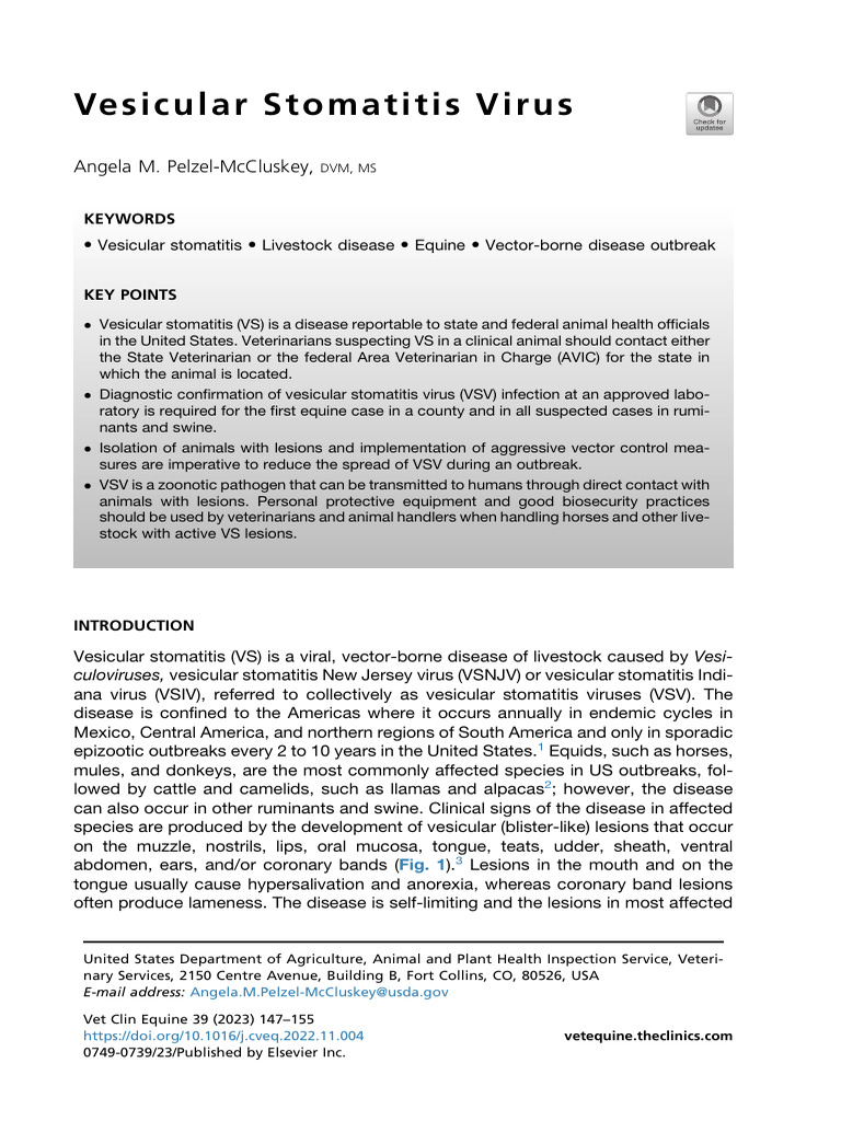 Vesiculae Stomatitis Virus1-S2.0-S0749073922000682-Main | PDF ...
