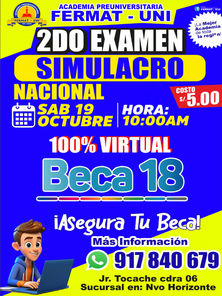 Segundo Simulacro Pronabec 2024 Con Clave | PDF | Mosca | Fósil
