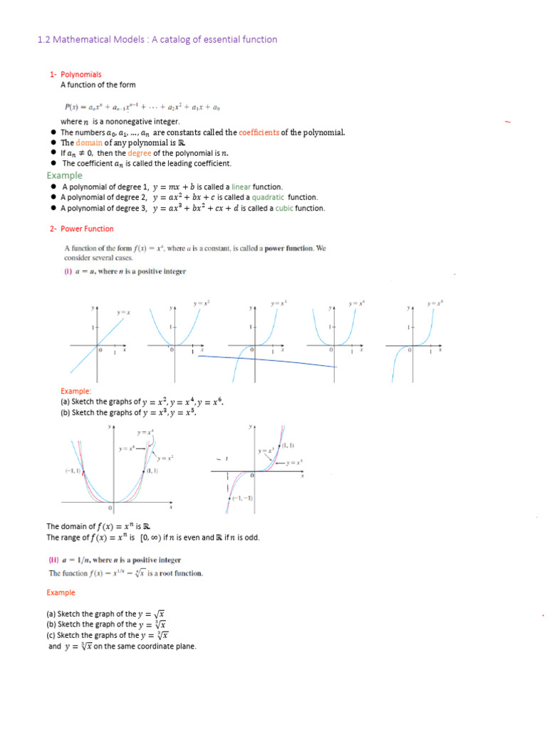 2) Section 1.2 | PDF | Trigonometric Functions | Polynomial