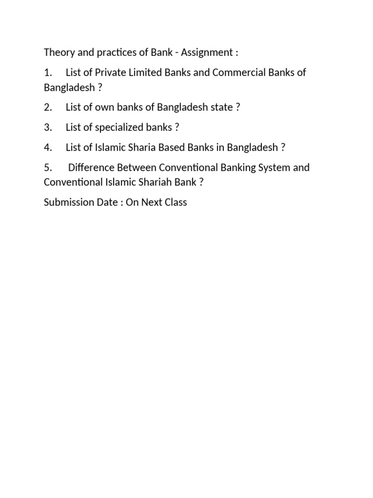 Theory and Practices of Bank | PDF | Finance & Money Management