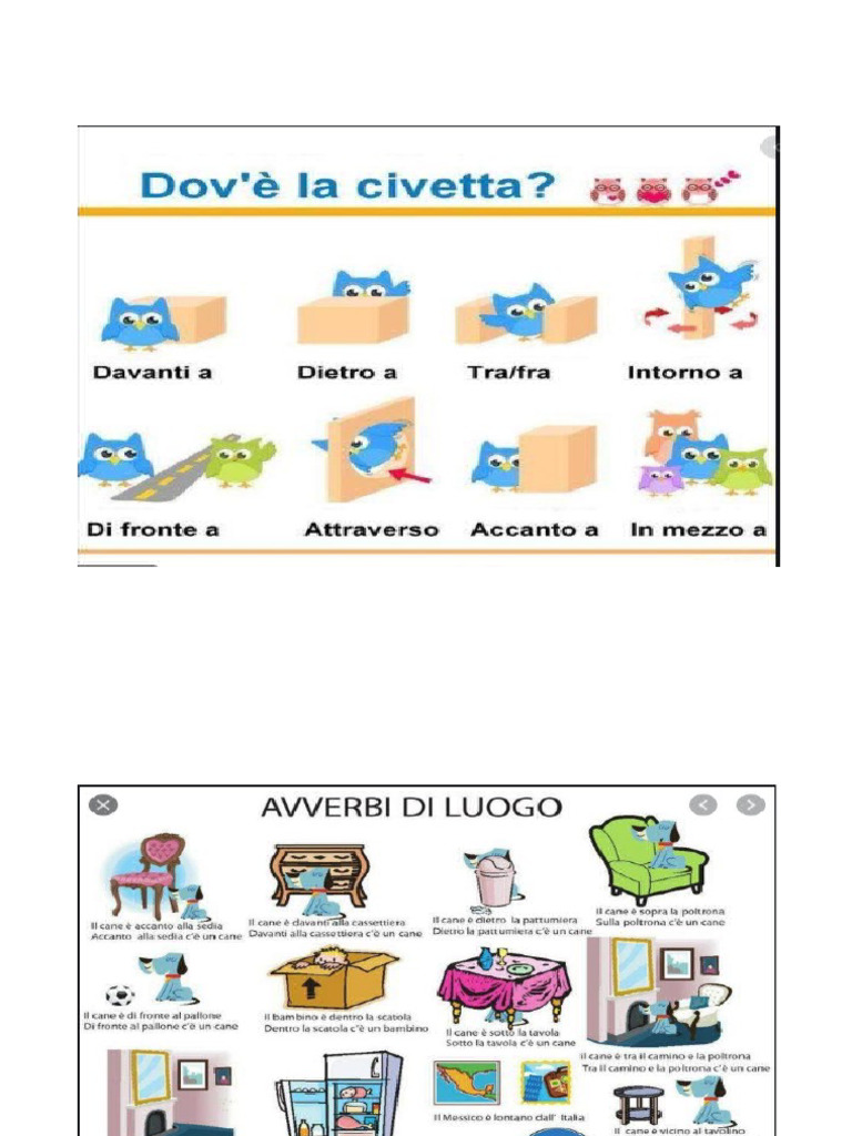 Preposiciones en Italiano | PDF