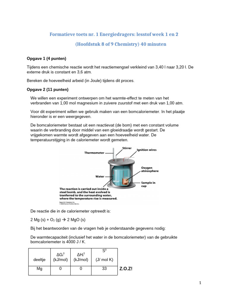 Formatieve Toets NR 1 | PDF