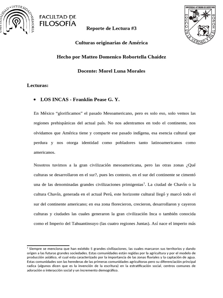 Resumen Del Libro, "LOS INCAS" de Franklin Pease G. Y. | PDF | Imperio Inca