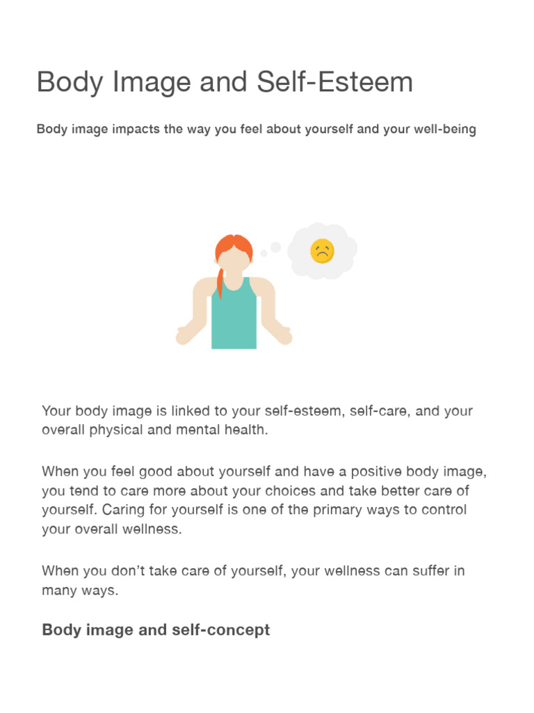 4 Body Image and Self-Esteem | PDF | Self Esteem | Body Image