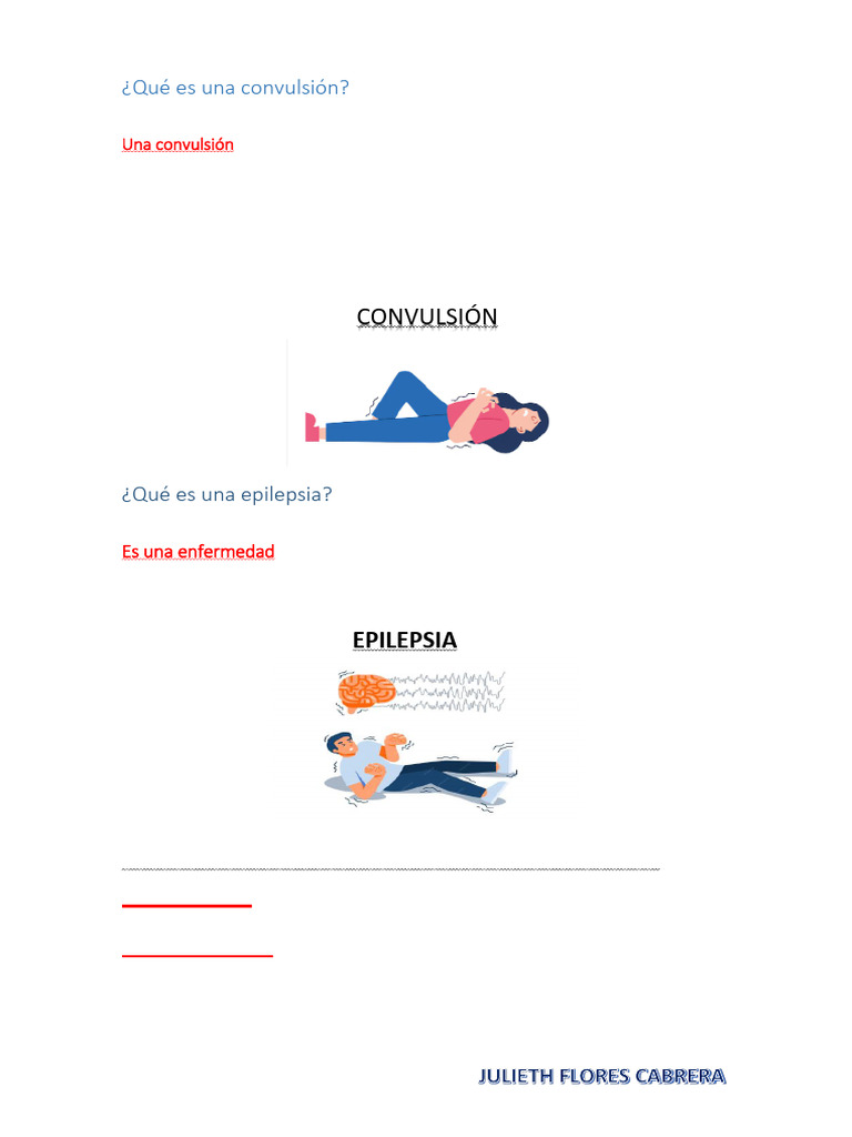 Diferencias entre Epilepsia y Convulsión | PDF