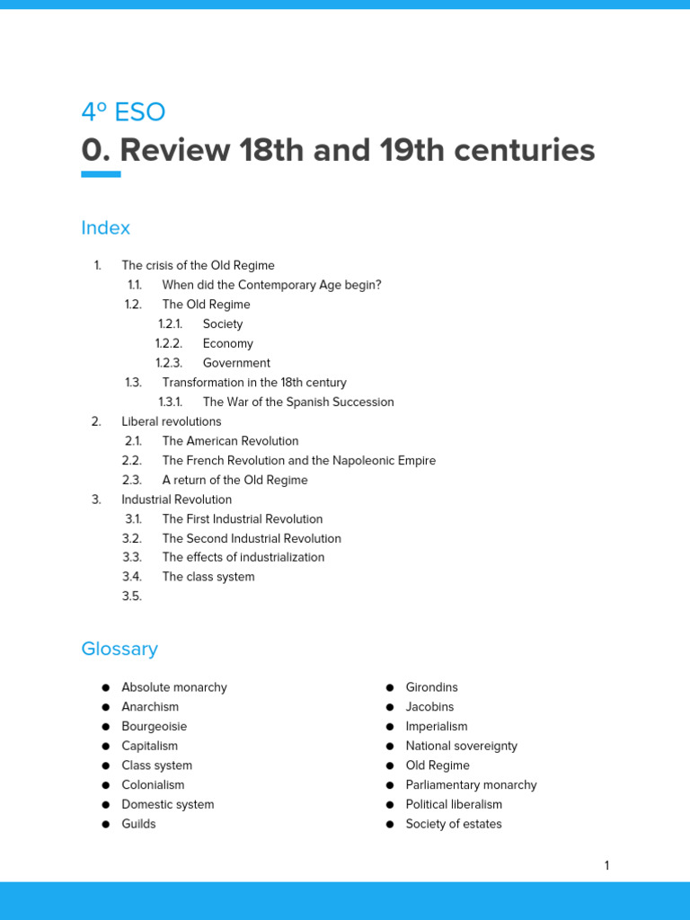 18th-19th Century Revolutions Overview | PDF | History