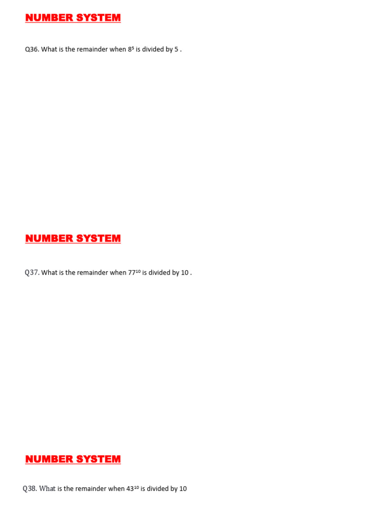 2936128number System Assignment 2 | PDF