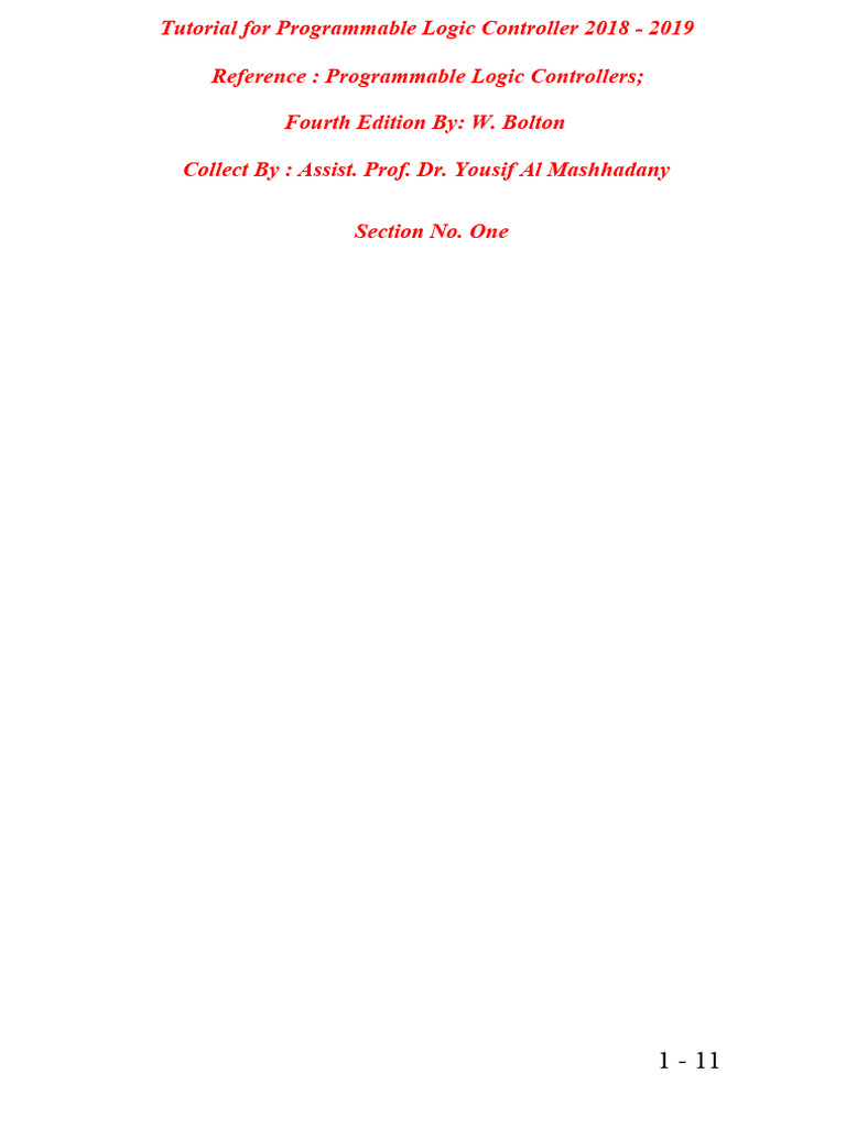 PLC Tutorial Questions and Answers | PDF | Pressure Measurement ...