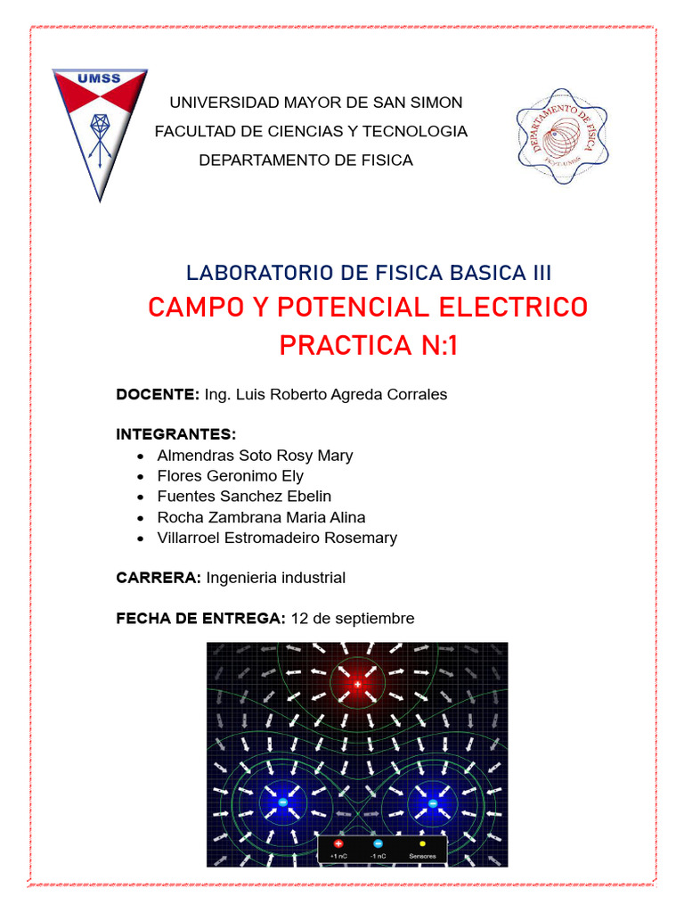 Informe1 Labo Fisica | PDF | Campo (física) | Campo eléctrico