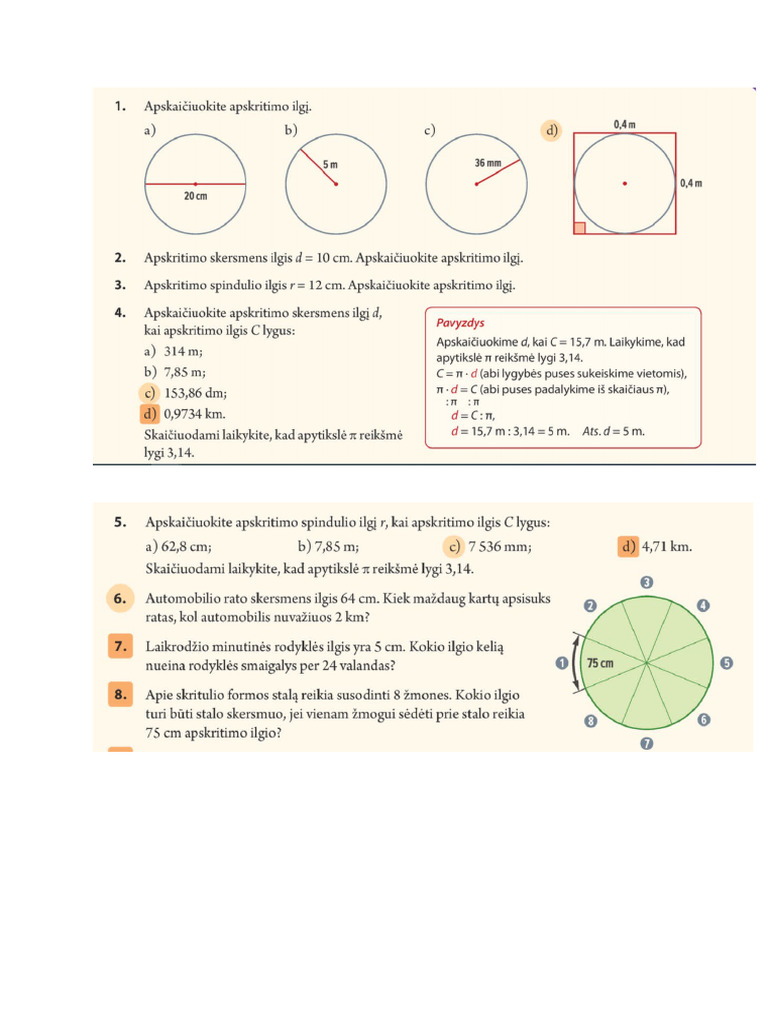 Apskritimas | PDF