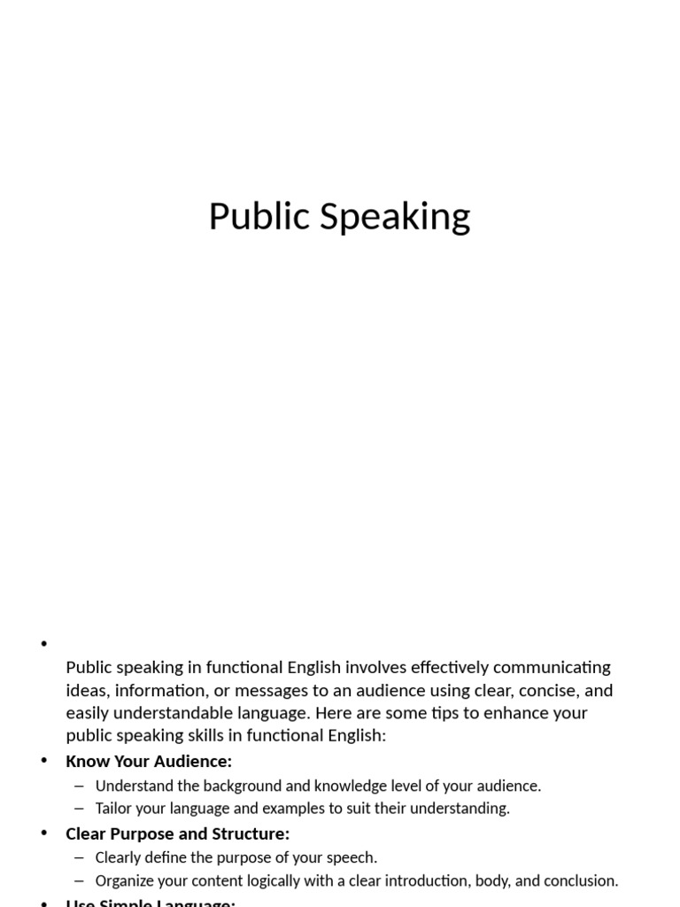 Public Speaking.ppsx | PDF | Body Language | Public Speaking