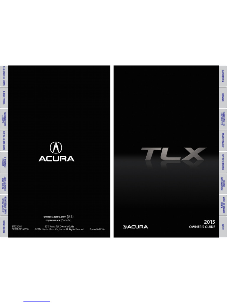 2015 - TLX 2 | PDF | Seat Belt | Airbag