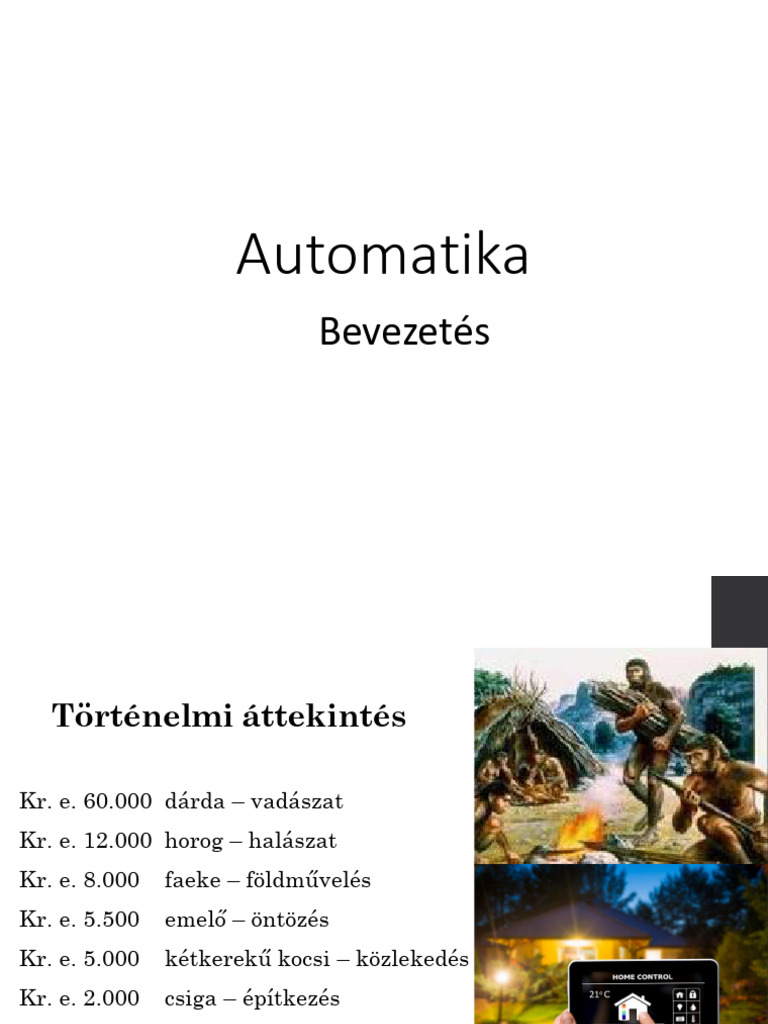 1.automatika Bevezetés | PDF