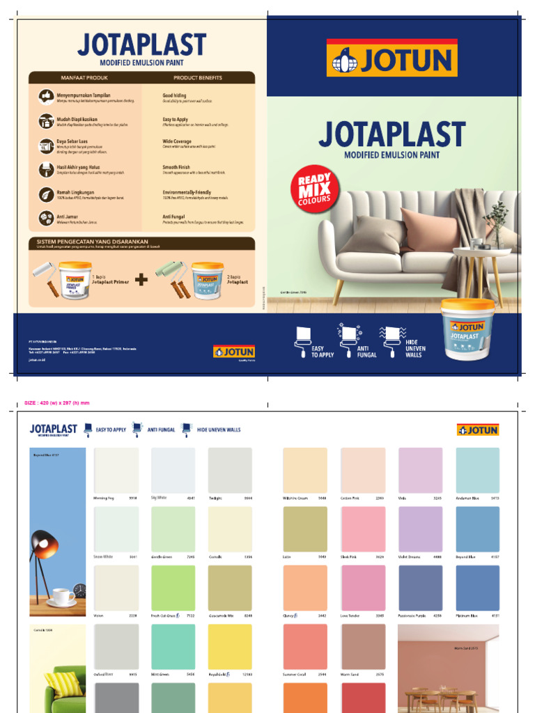 FA-Jotun-Jotaplast Ready Mix Colours Card (Indonesia) - Full-RGBFIN | PDF