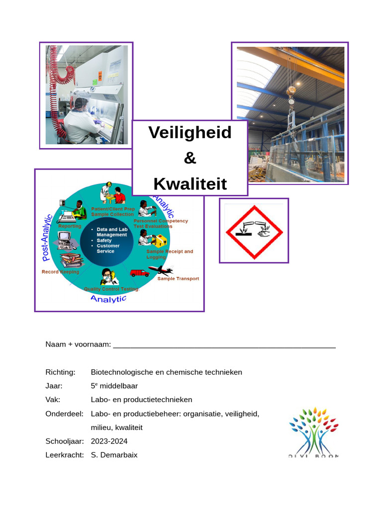 Cursus Veiligheid en Kwaliteit - Leerlingen | PDF