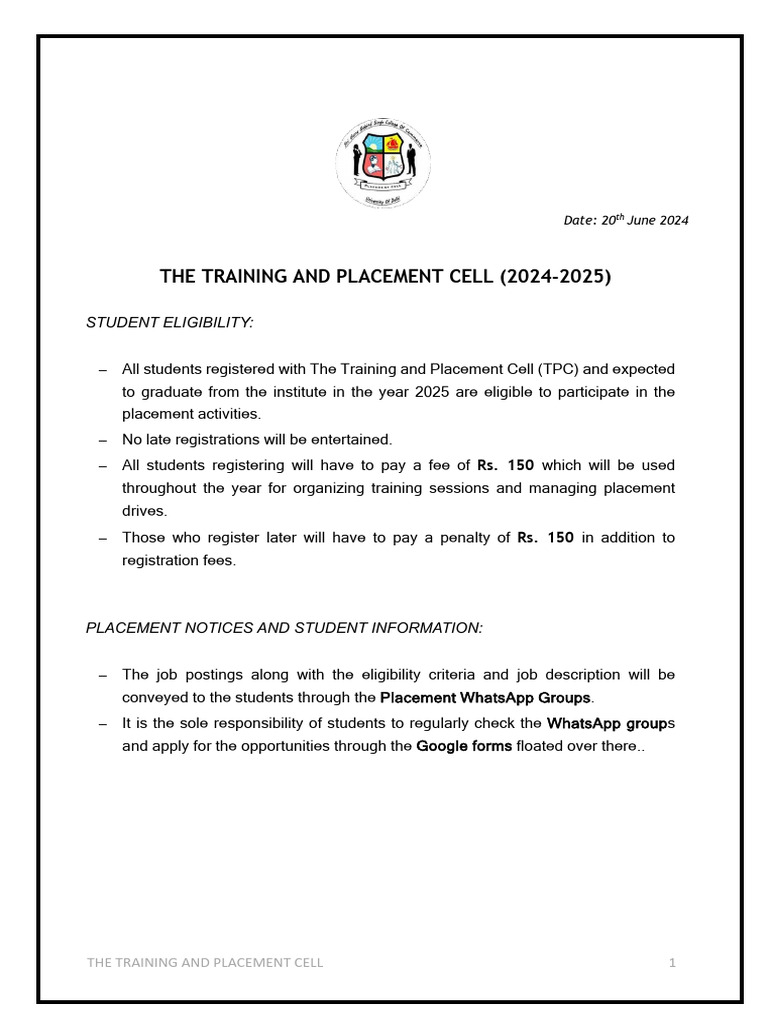 Placement Policies 2024-2025 | PDF | Justice | Crime & Violence