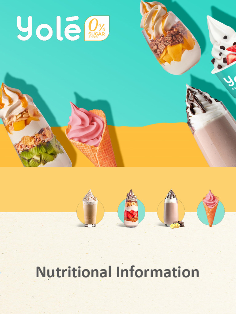 Ryu2ZP0GSiLjeL0rSyAA - Yole Nutritional Information | PDF