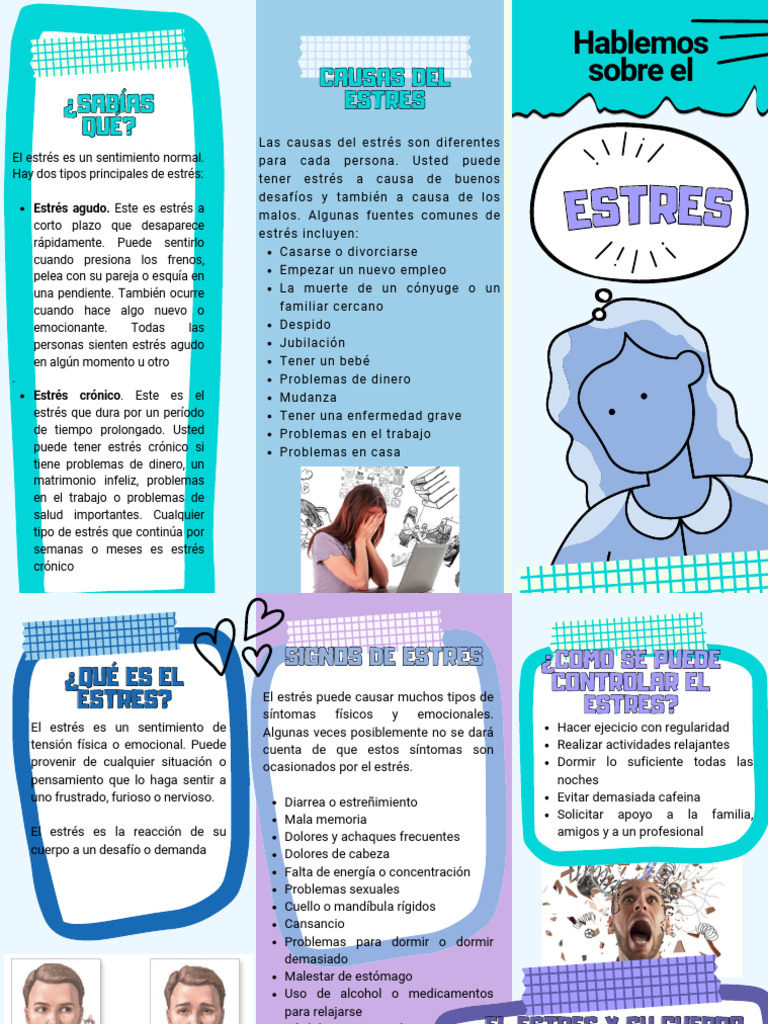 Tipos y causas del estrés | PDF | Estrés (biología) | Medicina CLINICA