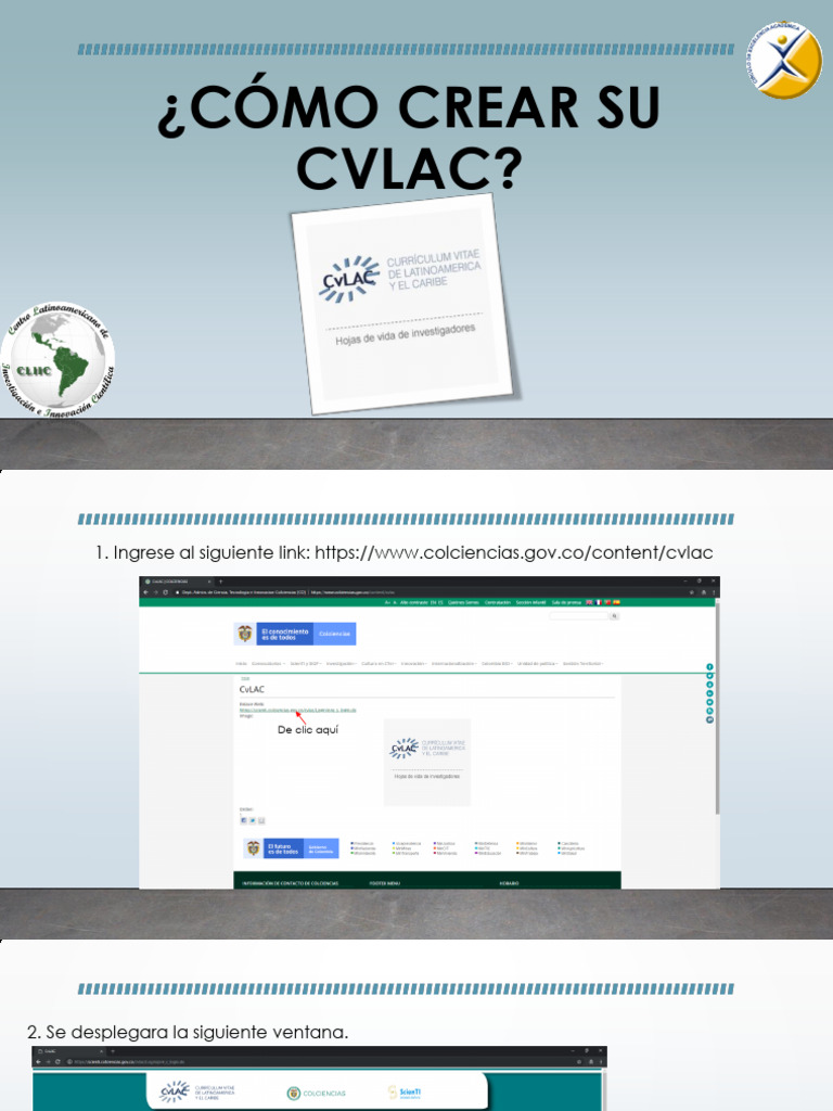 Cómo Crear Su Cvlac | PDF