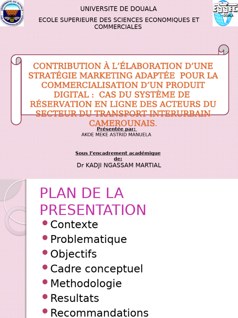 Manuela Soutenance 2023 | PDF | Commercialisation | Gestion stratégique