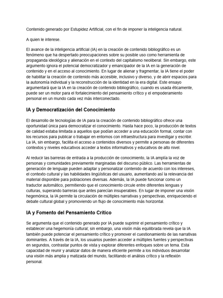 Scribd 1.1 AI Objection | PDF | Inteligencia artificial | Inteligencia ...