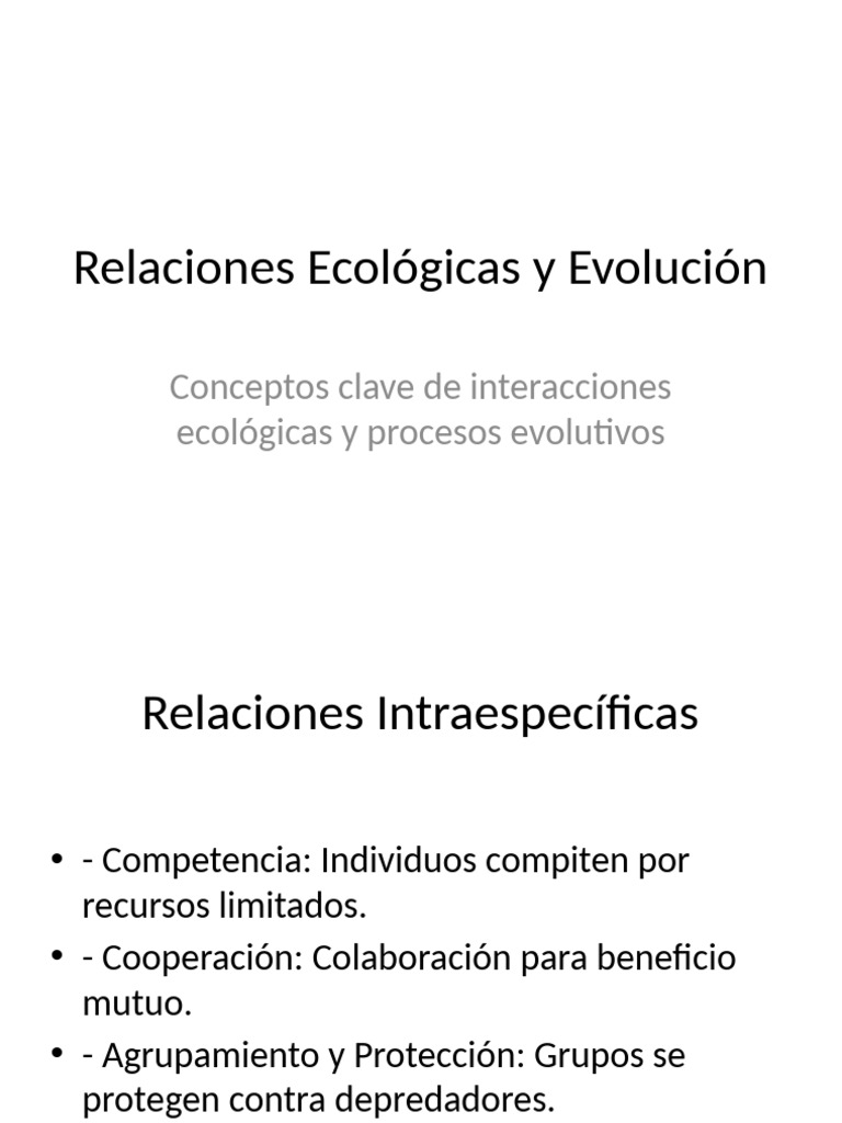 Relaciones Ecologicas y Evolucion | PDF | Ciencias sociales | Ciencia y ...