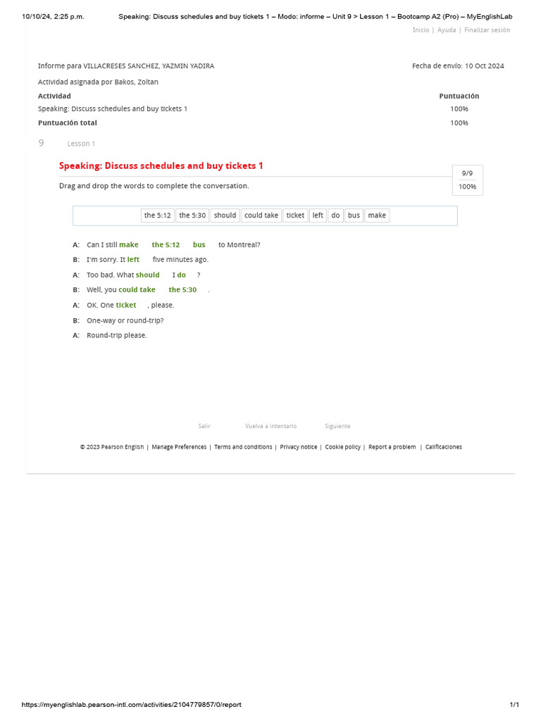 5 Speaking_ Discuss schedules and buy tickets 1 – Modo_ informe – Unit ...