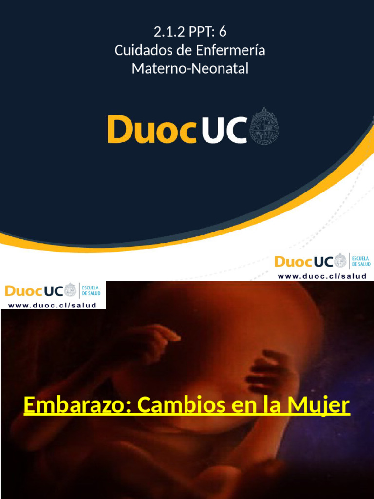 2.1.2 PPT6 Embarazo Cambios en La Mujer | PDF | El embarazo | Gonadotropina