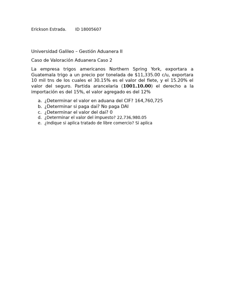 Trigos Americanos, Caso #4 | PDF | Ciencias sociales