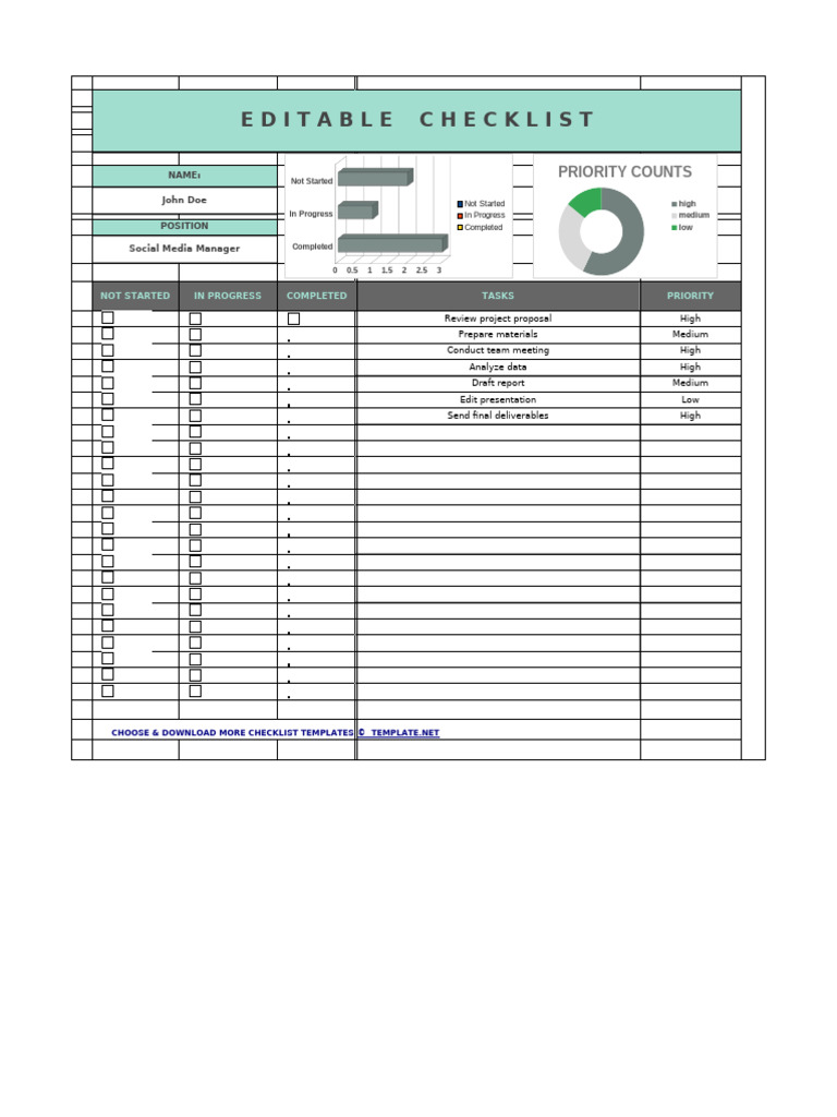 Social Media Task Checklist | PDF | Computing