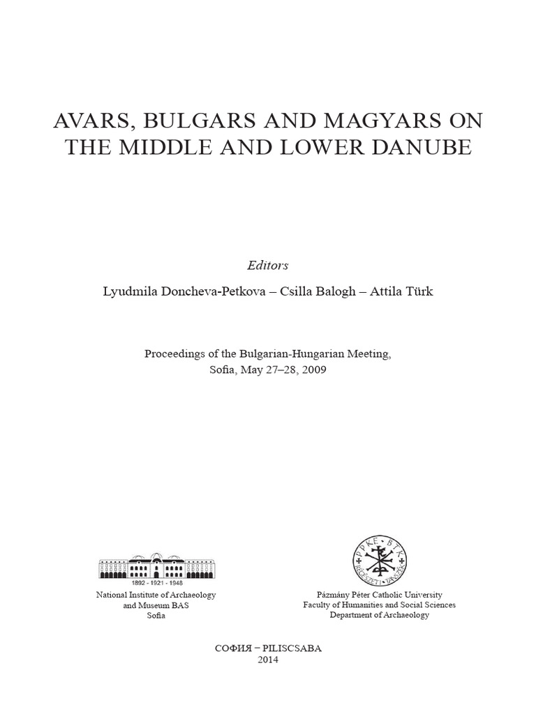 Personal Names Among Avars Bulgars and K | PDF