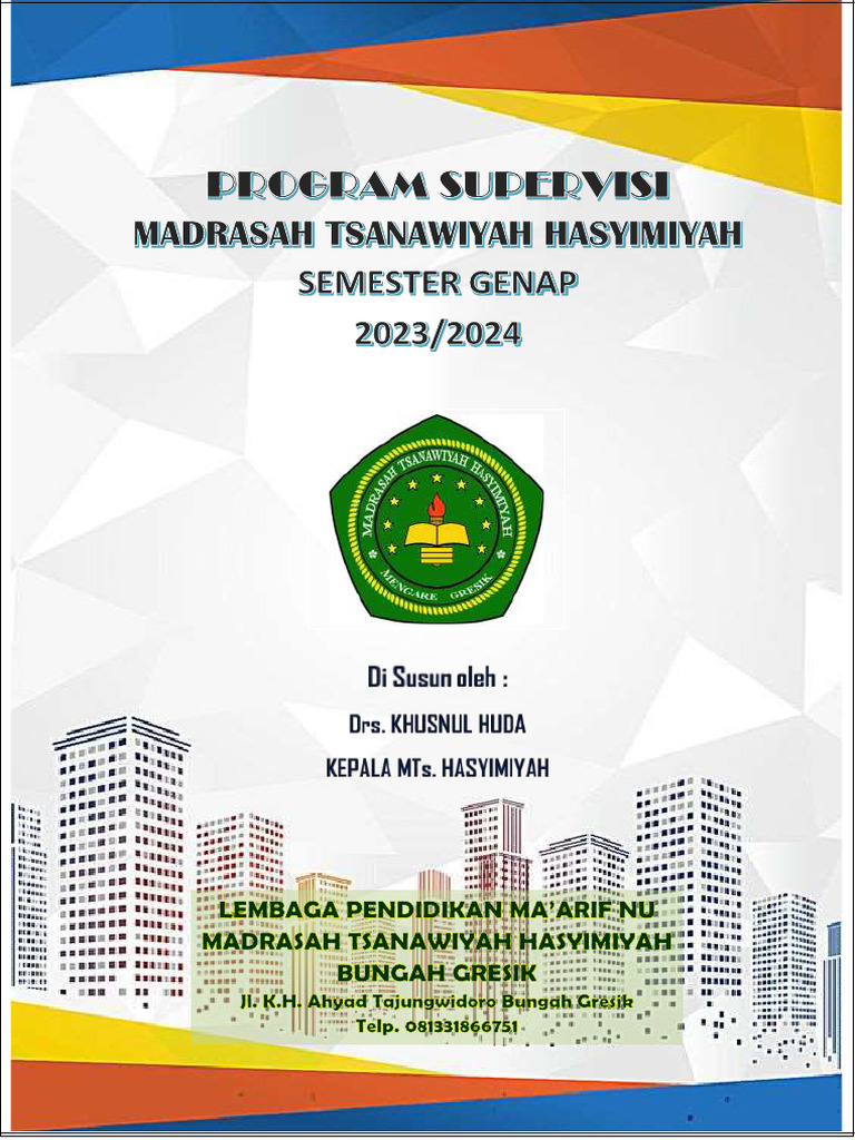 Program Supervisi MTs Hasyimiyah SMT GNP 2023 - 2024 | PDF