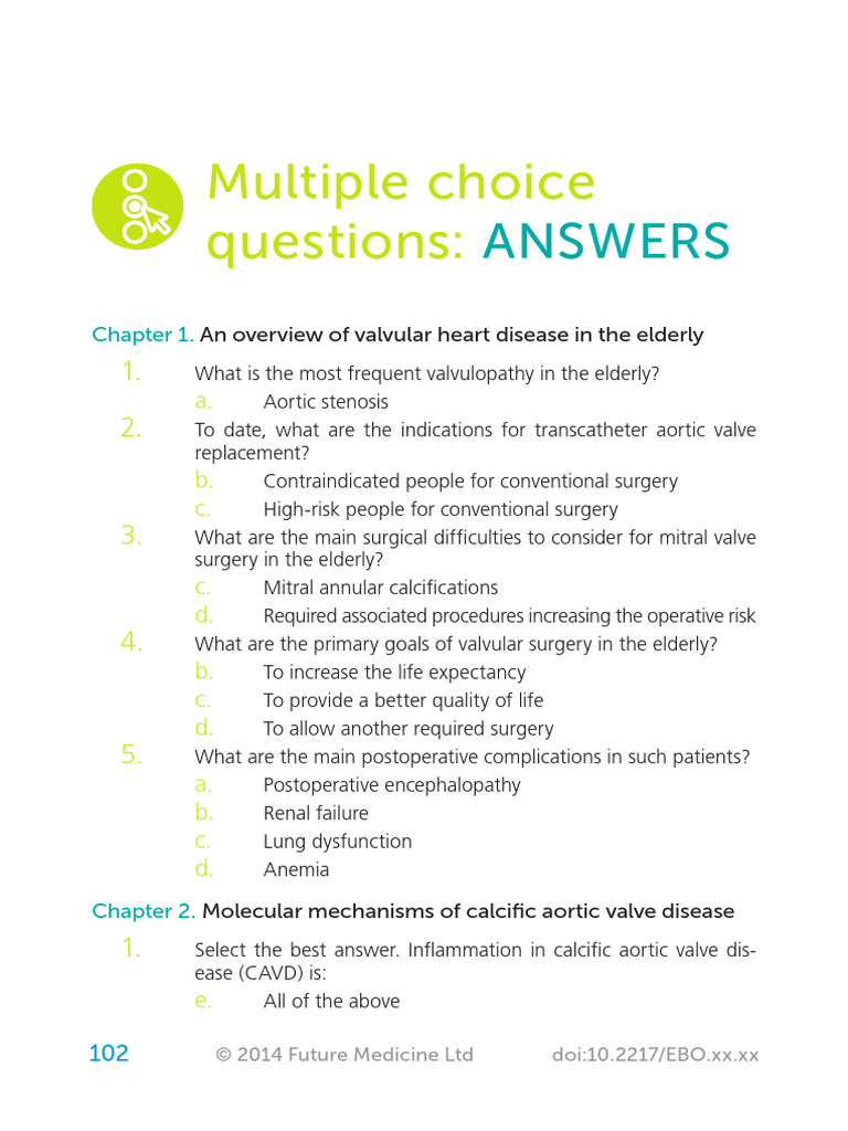 2015-multiple-choice-questions-answers | PDF | Aorta | Heart