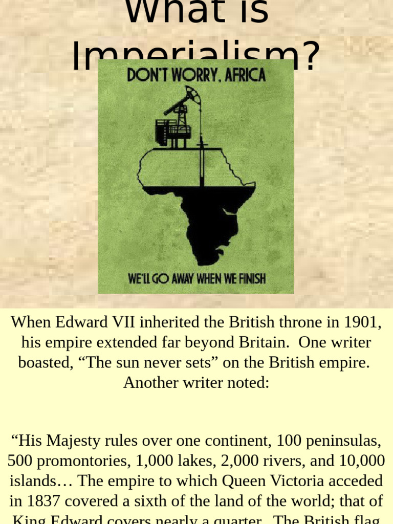 Understanding Imperialism and Its Forms | PDF | Imperialism | British ...