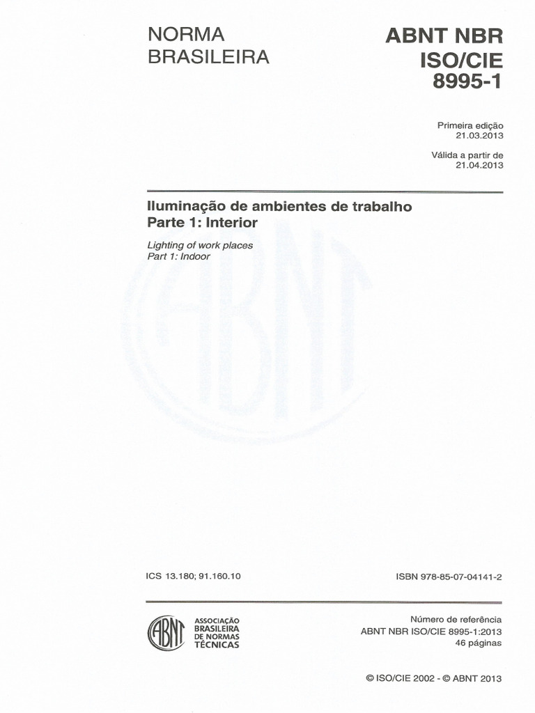 NBR ISO_CIE 8995_1 | PDF