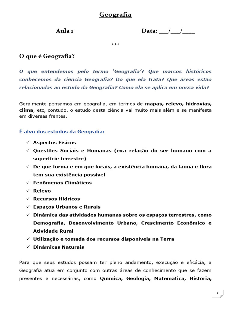 Introdução à Geografia e sua História | PDF | Geografia | Science