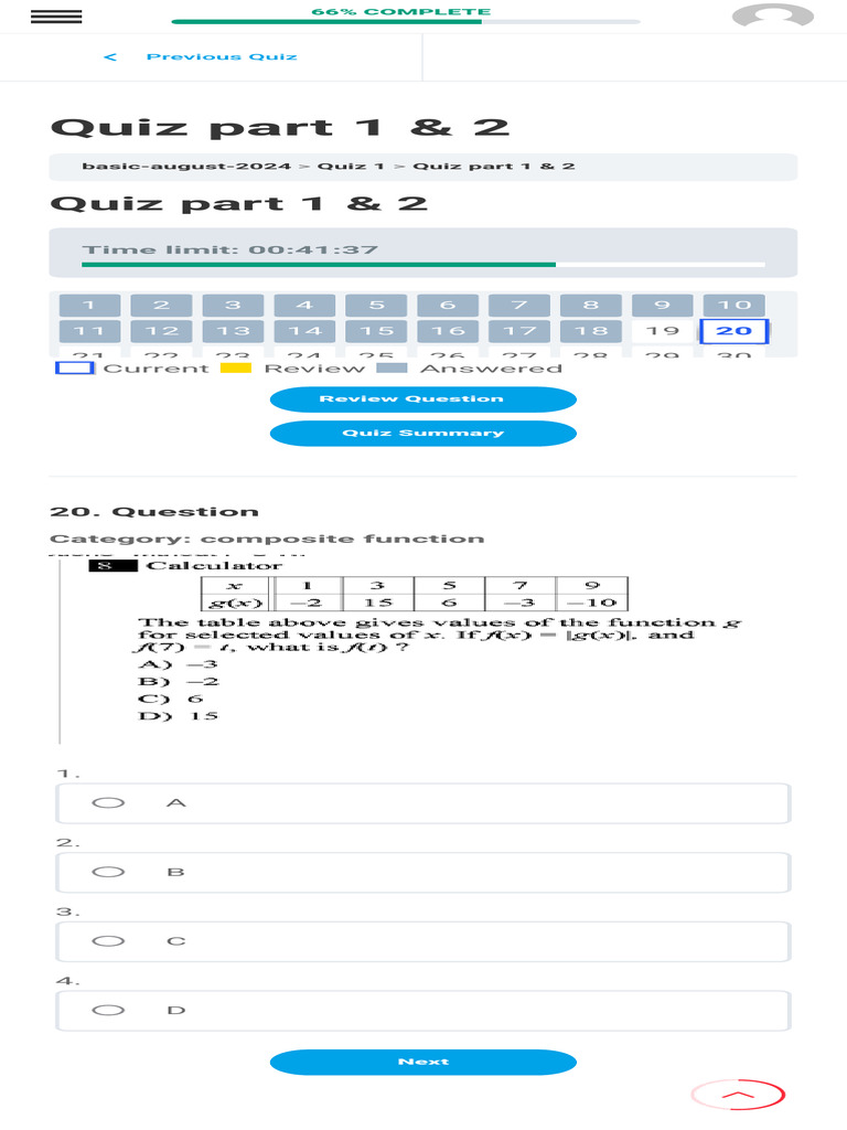 Quiz Part 1 & 2 | PDF