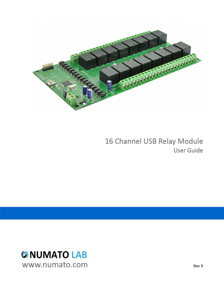 Numato 16ChannelUSBRelayModuleV9 | PDF | Device Driver | Analog To ...