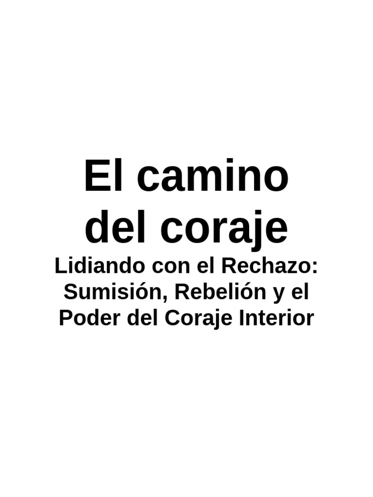 Coraje y Rechazo en Niños Únicos | PDF | Amor | Espectro autista