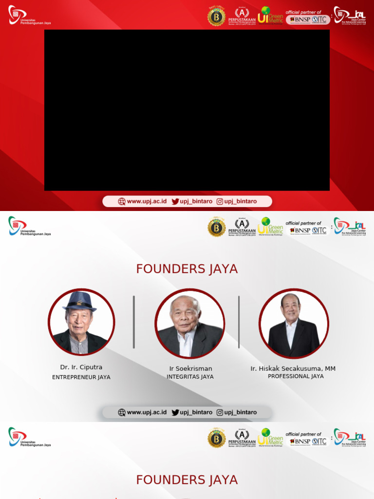 Profil Dr. Ir. Ciputra dan UPJ | PDF