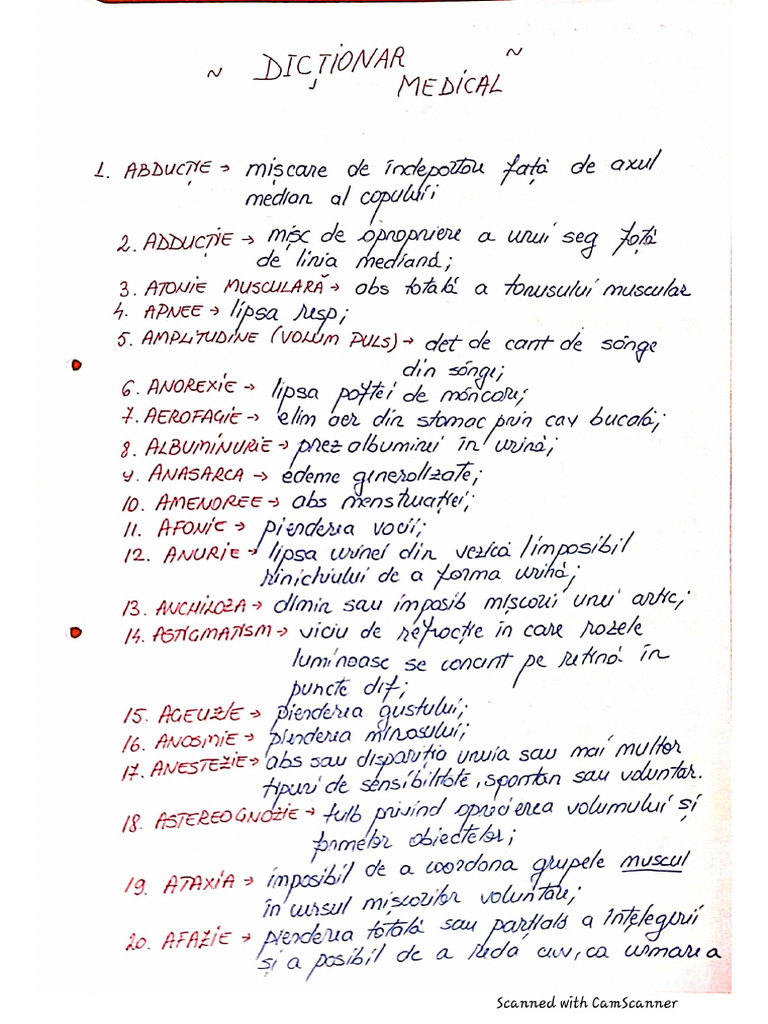 Dictionar Medical | PDF