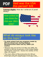 A Level History Aqa NEA Marking TickSheet | PDF | Human Communication