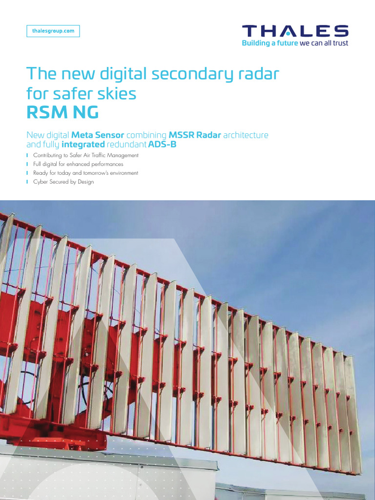 DataSheet-Thales-RSM-NG-secondary-radar-(EN)-web-Mar2021_R3 | PDF | Computer Security | Security