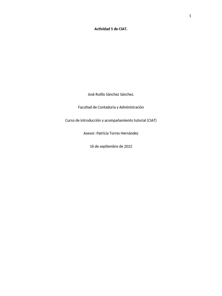 Actividad 5 de CIAT | PDF
