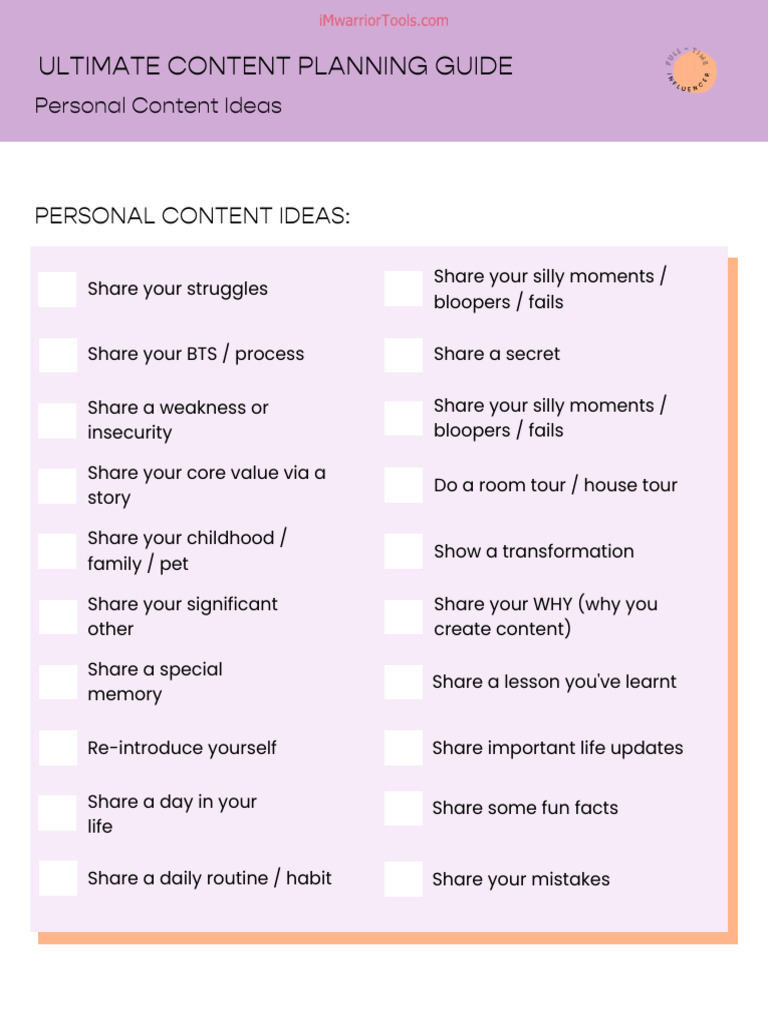 01-Ultimate Content Planning Guide Worksheet | PDF | Psychology