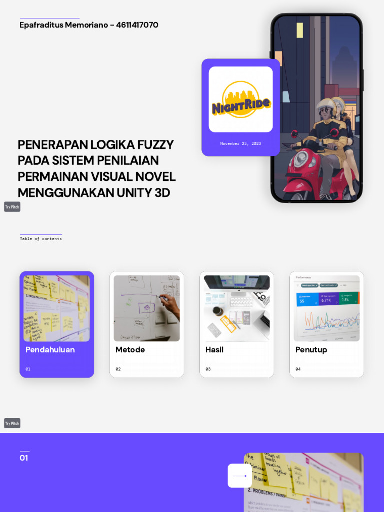 Penerapan Logika Fuzzy Pada Sistem Penilaian Permainan Visual Novel Menggunakan Unity 3D | PDF