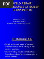 Welding Repair Procedure | PDF | Nondestructive Testing | Welding