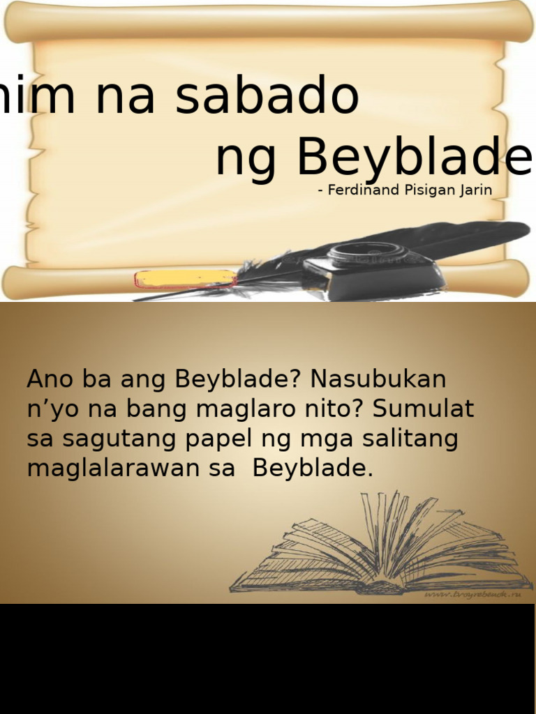 Anim Na Sabado NG Beyblade | PDF