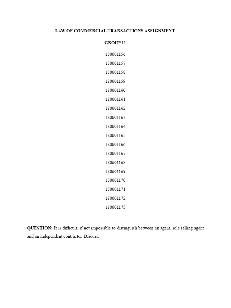 11.Ct Group 11 - Final Draft | PDF | Law Of Agency | Tort